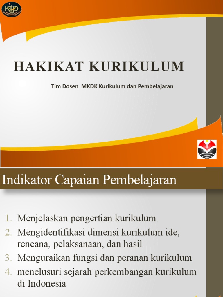 Hakikat Dan Sejarah Kurikulum | PDF | Curriculum | Behavior Modification