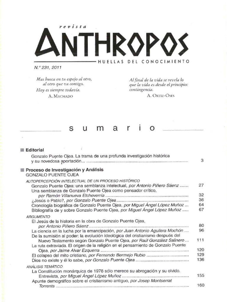 Rev Anthropos 231 | PDF