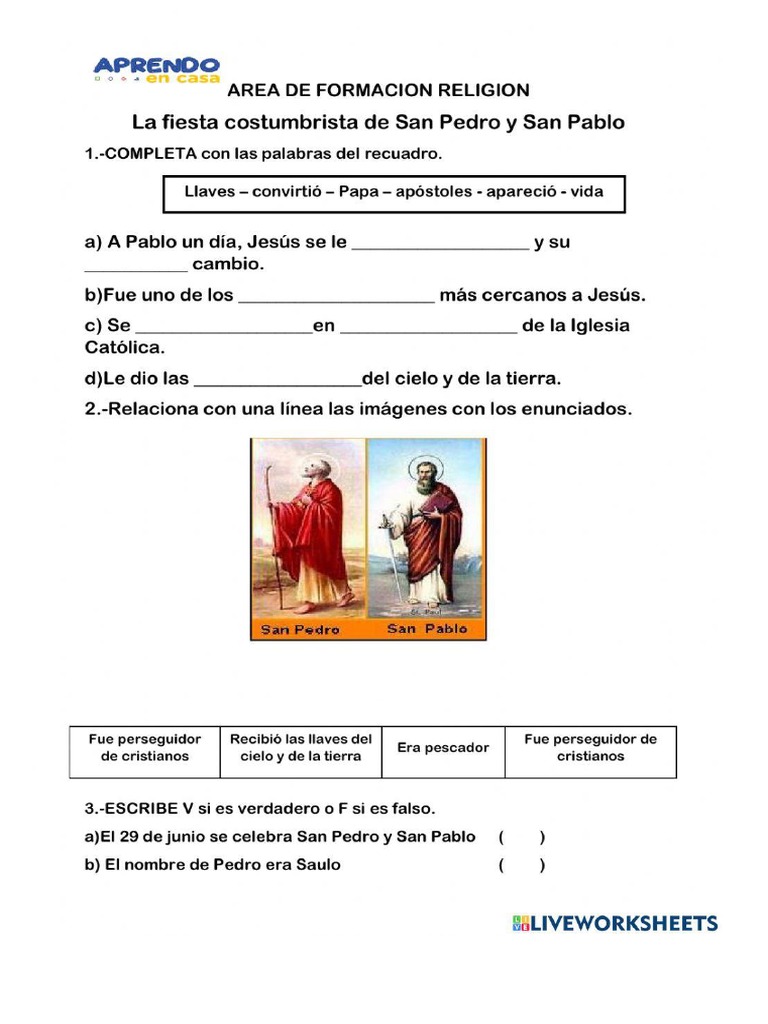San Pedro y San Pablo | PDF