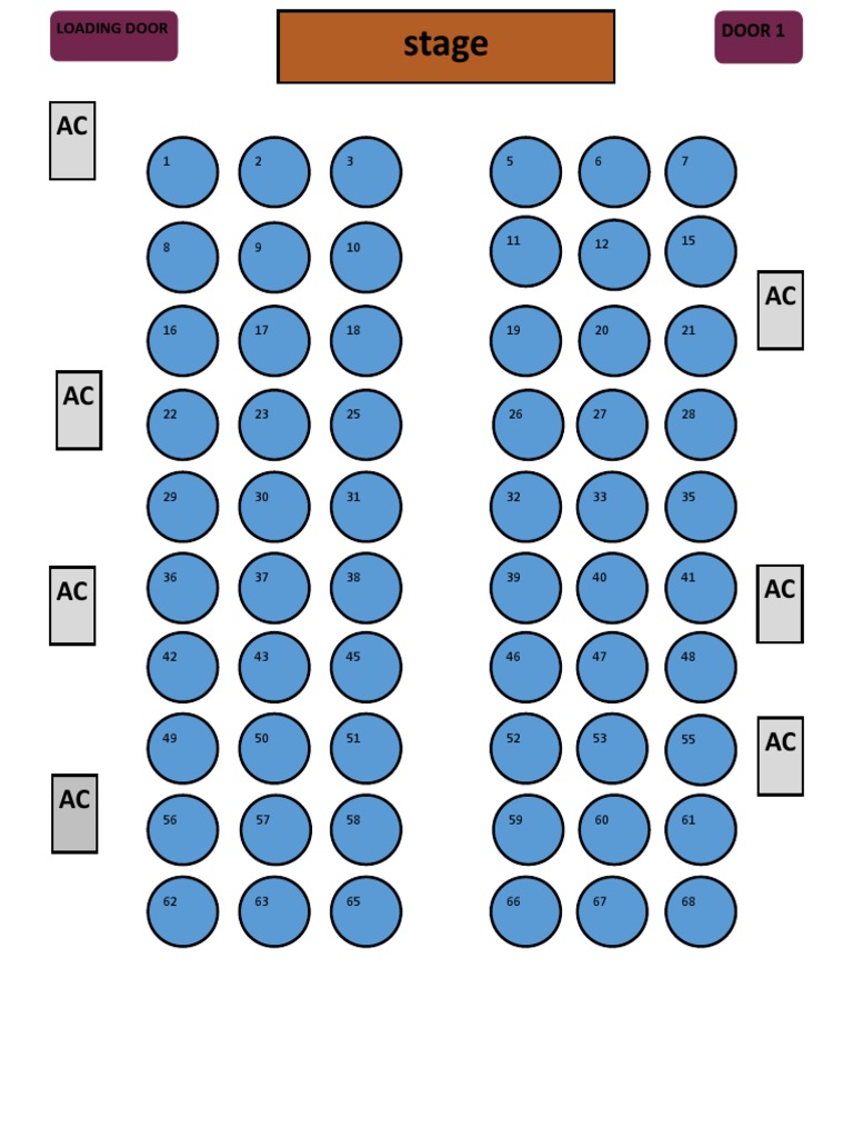 Denah Hall A 60 Meja | PDF
