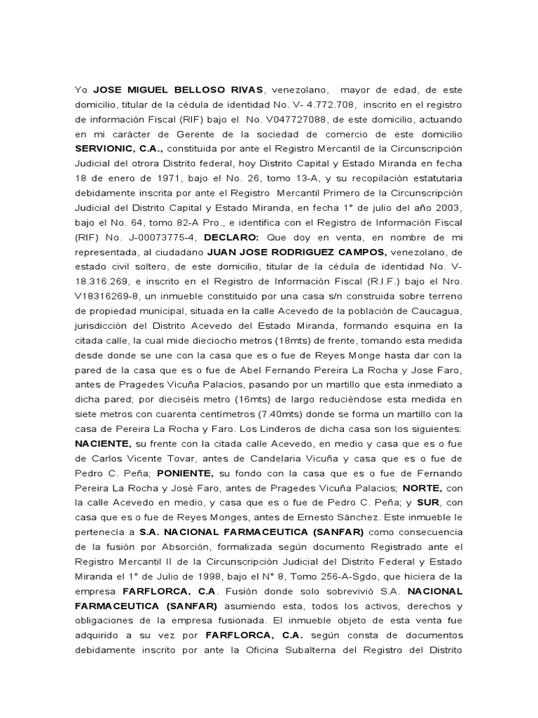 Documento Modelo de Ventas | PDF
