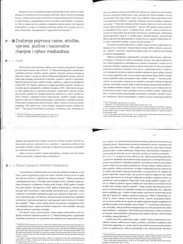 Mazukic - Znacenje Pojmova Rasna, Etnicka, Jezicna Manjina | PDF