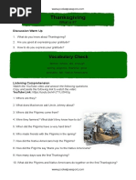 Thanksgiving Play Script for Kids | PDF | Plymouth Colony | Thanksgiving