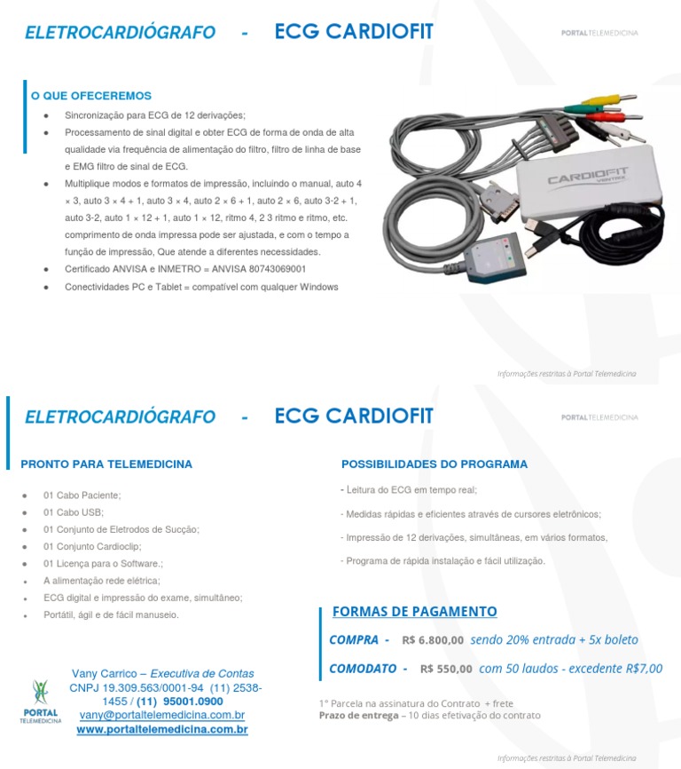 Ecg Cardiofit | PDF | Tecnologia e Engenharia