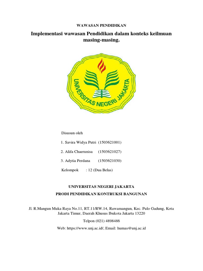 Kel. 12 Wawasan Pendidikan | PDF
