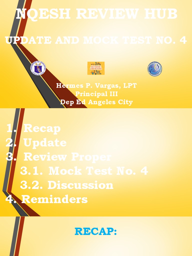 Nqesh Review Hub-Update and Mock Test No. 4 | PDF