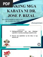 Pagsusuri Sa Tulang Sa Aking Mga Kababata Ni Dr. Jose P. Rizal | PDF