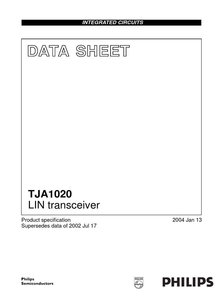 Data Sheet: LIN Transceiver | PDF | Computer Science | Electrical ...