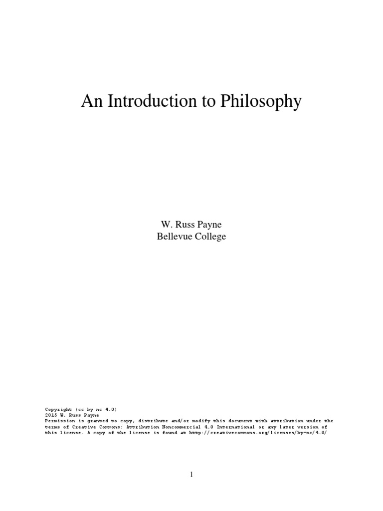 An Introduction To Philosophy | PDF | Argument | Deductive Reasoning