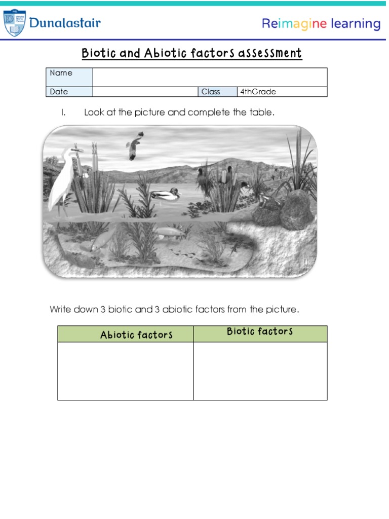 Assessment Biotic and Abiotic | PDF