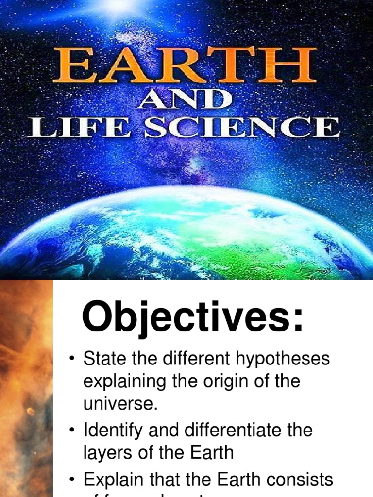 Earth and Life Science Lesson 1: Universe and Solar System | PDF ...