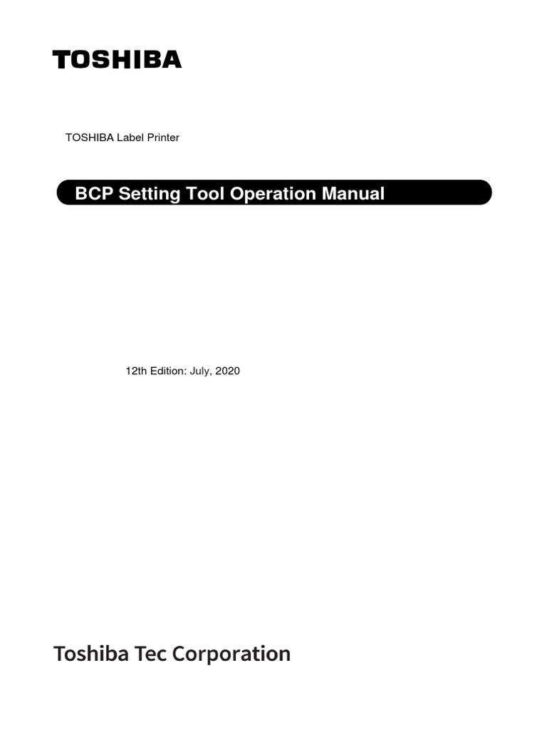 (TEC) BCP Setting Tool Manual Eng - 12th - 2020-07-01 | PDF | Device ...