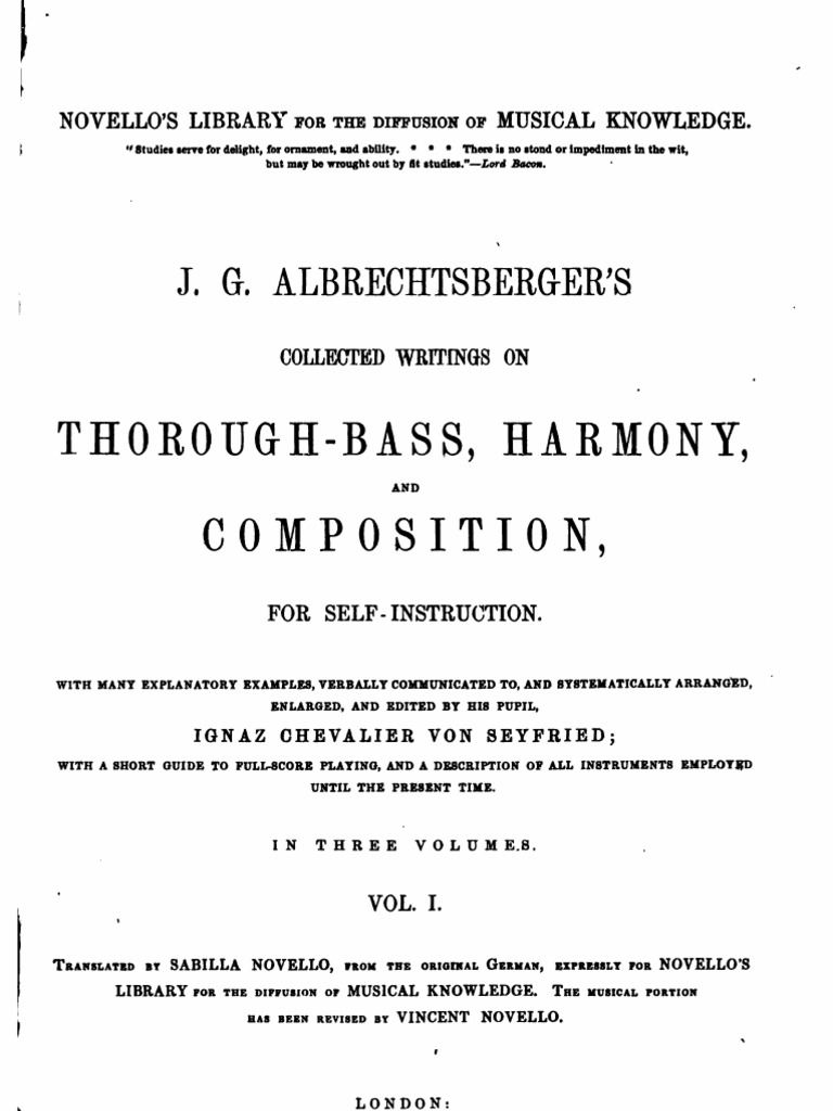 IMSLP62525-PMLP127720-Albrechtsberger Thorough-Bass Harmony and ...