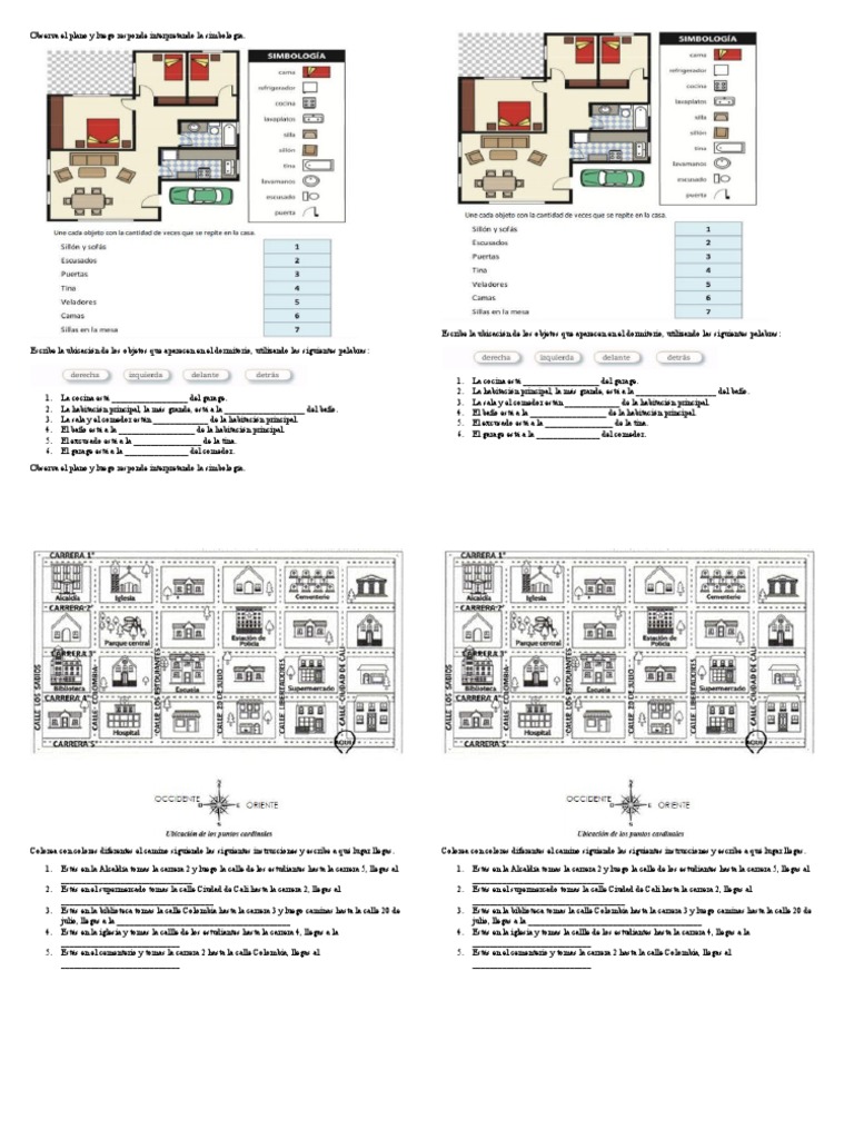 Actividad Planos Calles Y Carreras PDF Ajedrez