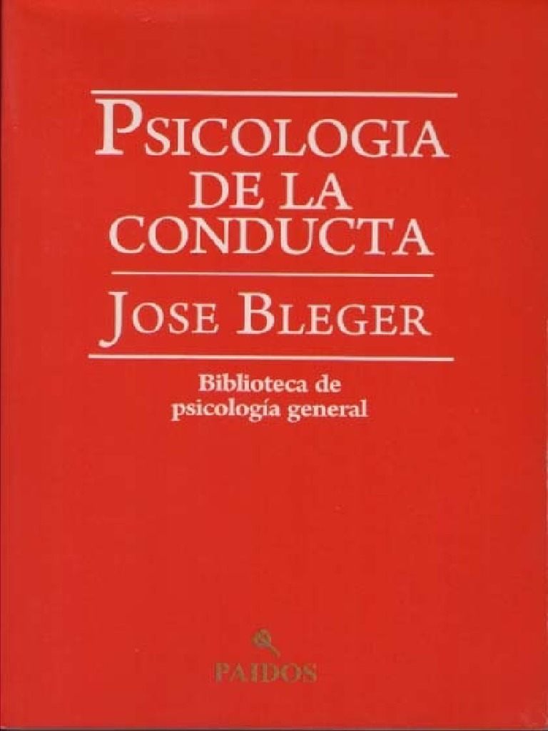 Psicología de La Conducta - José Bleger | PDF