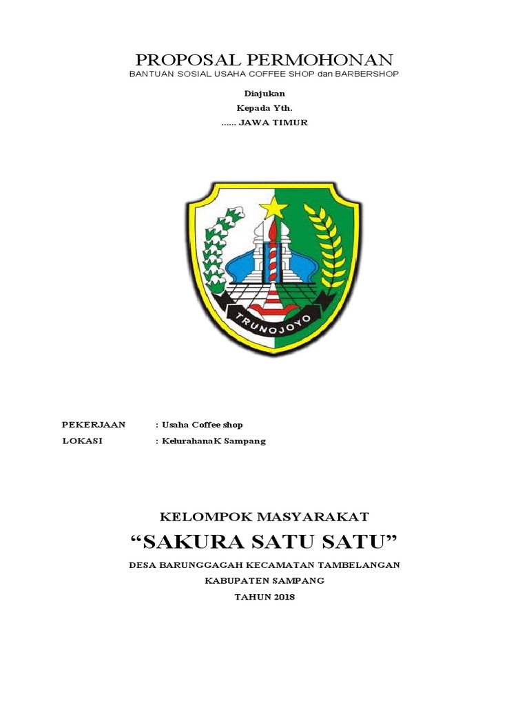Cohtoh Proposal Pokmas | PDF | Griya & Taman
