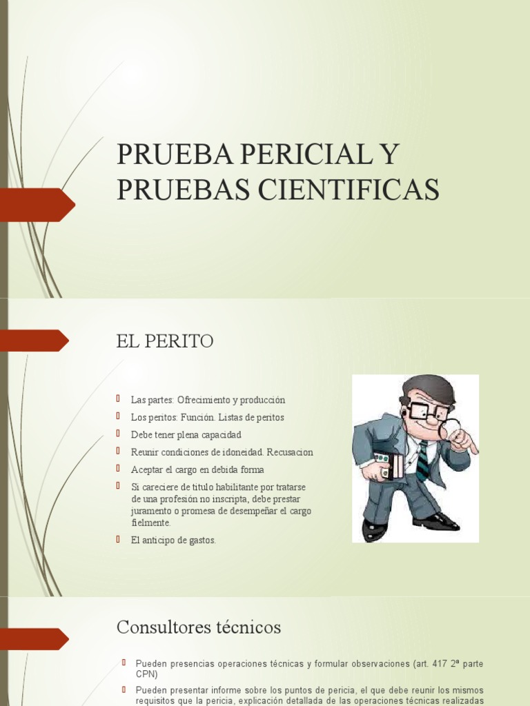 Prueba Pericial y Científica: Claves Esenciales | PDF | Testigo experto ...