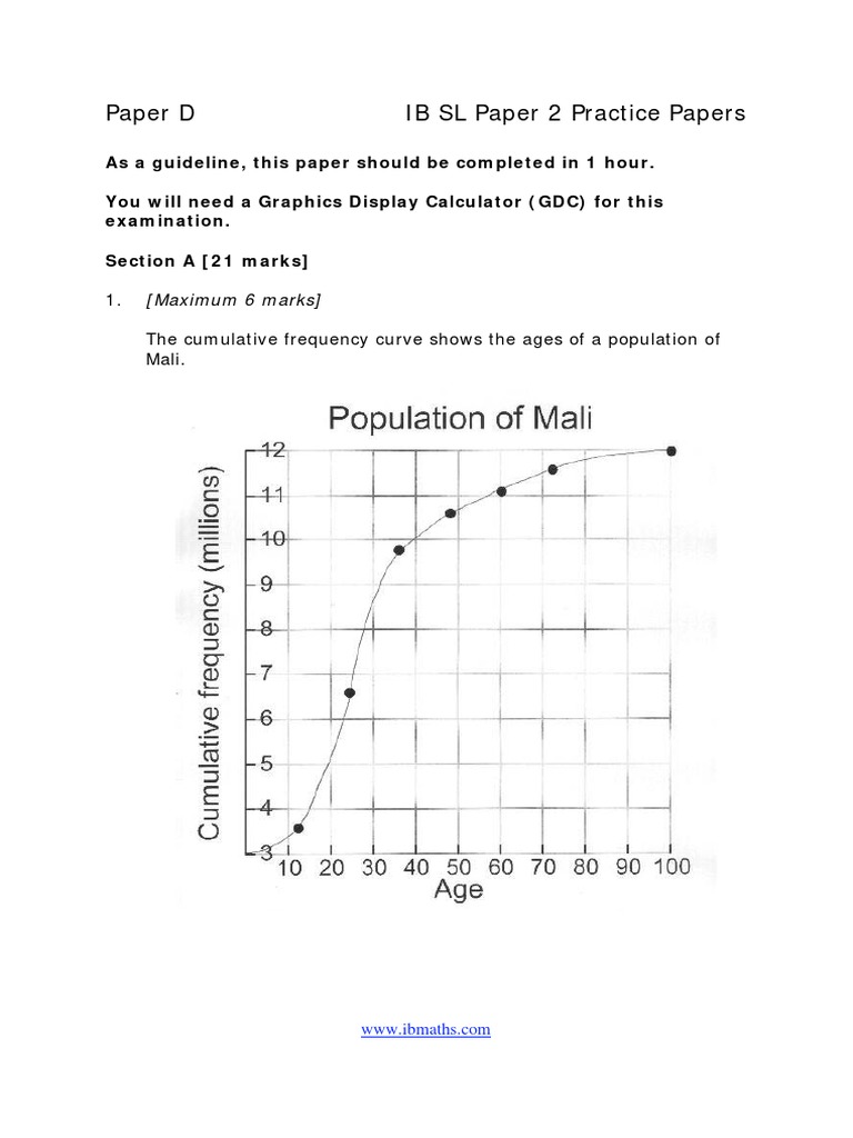 Paper D I B SL Paper 2 Pract Ice Paper S | PDF