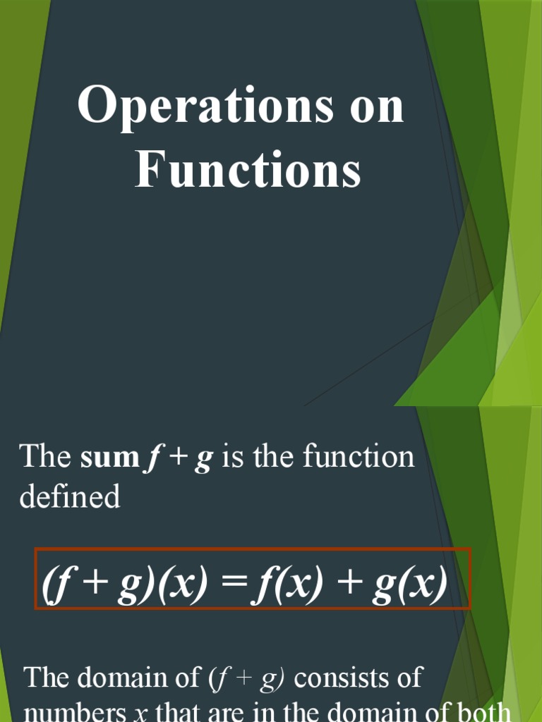 Lesson 3. Operations On Functions | PDF | Function (Mathematics ... Lesson 3. Operations On Functions | PDF | Function (Mathematics ...
