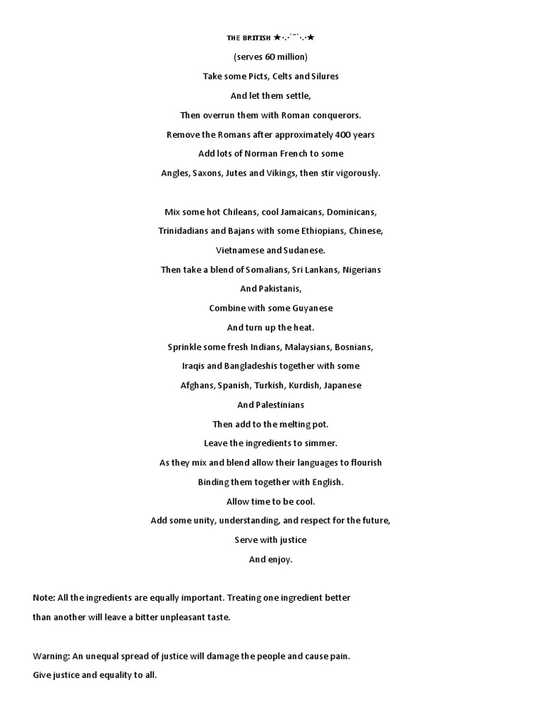 The British Melting Pot | PDF