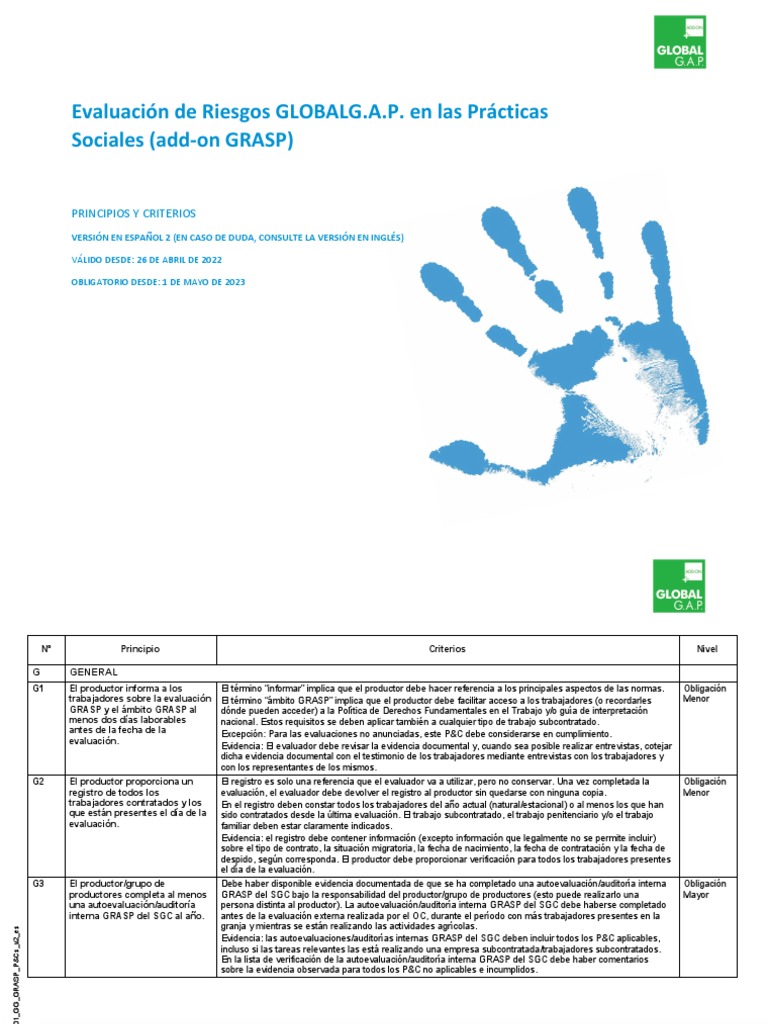 GRASP v2.0 Checklist | PDF | Auditoría | Sindicato