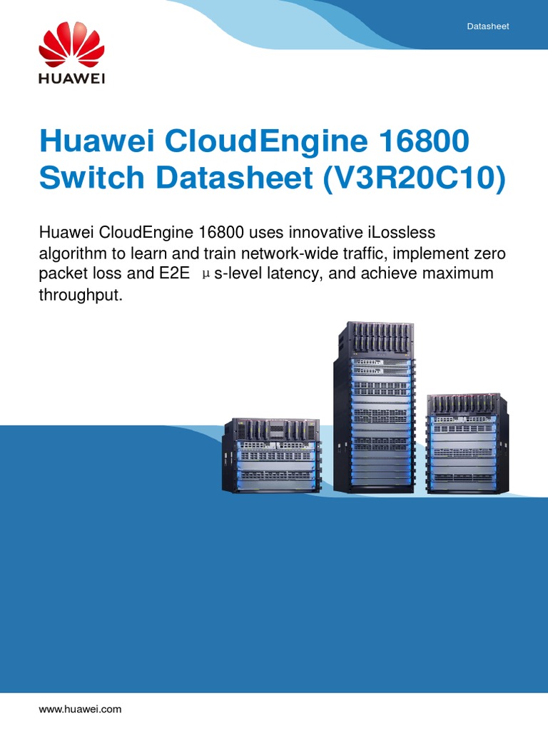 Huawei CloudEngine 16800 Switch Datasheet (V3) | PDF | Computer Network | Network Congestion