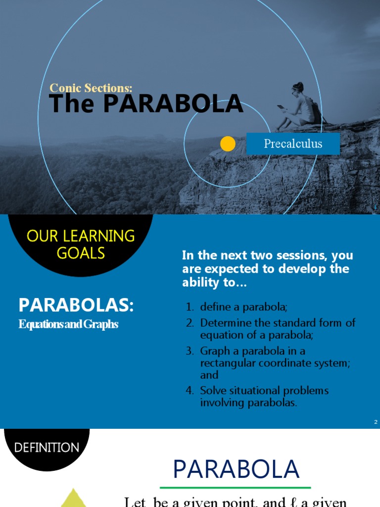 The Parabola: Conic Sections | PDF | Differential Geometry | Geometric ...