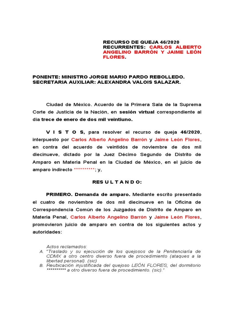 Carlos Alberto Angelino Barrón Y Jaime León Flores | PDF | Pena capital ...