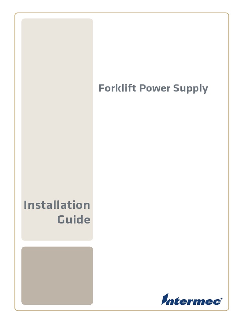 Forklift Power Supply Installation Guide 932-011 | PDF | Power Supply ...