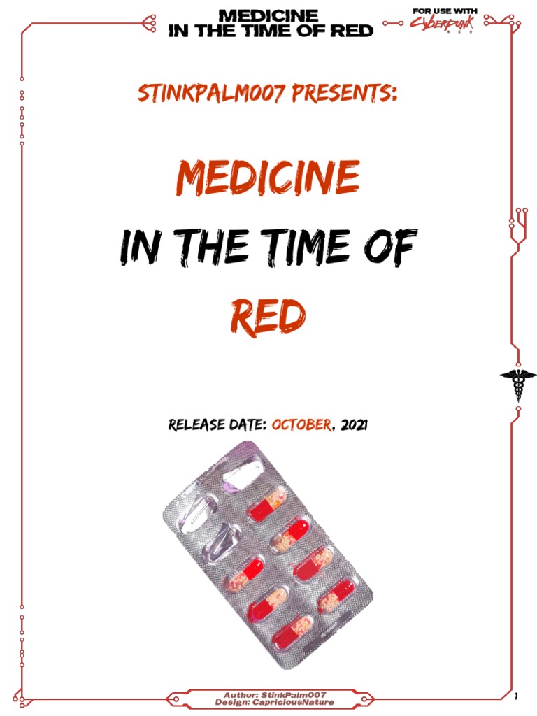 Medicine in The Time of Red 1.0 | PDF | Dose (Biochemistry) | Chemistry
