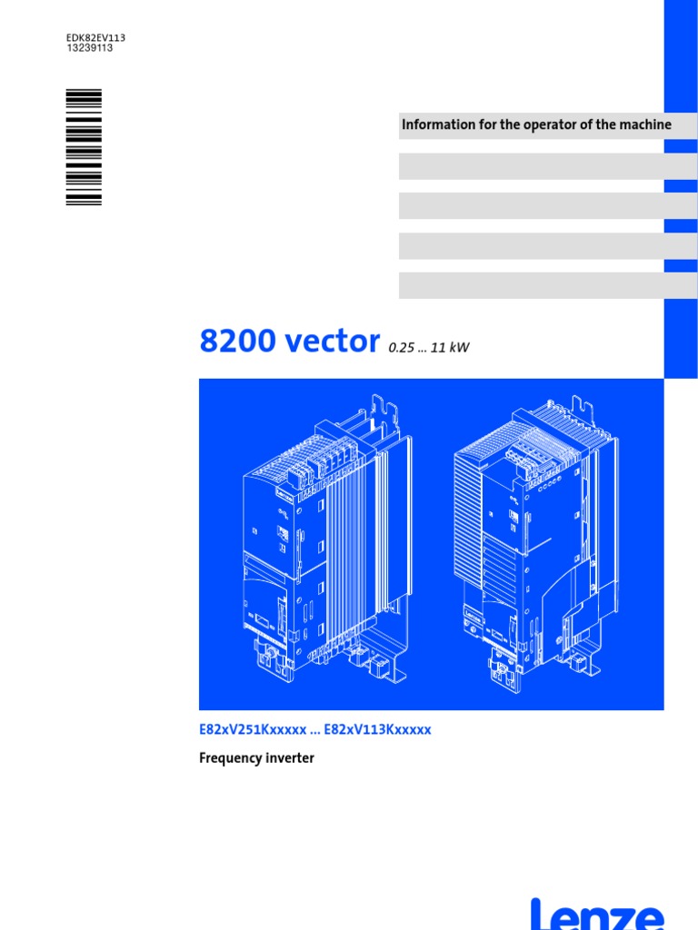 Lenze 8200 Vector-25 | Power Supply | Electromagnetic Compatibility