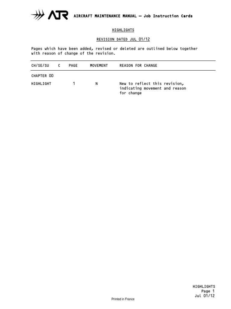 AMM Introduction Atr 72 600 | PDF | Aircraft Flight Control System | Aileron