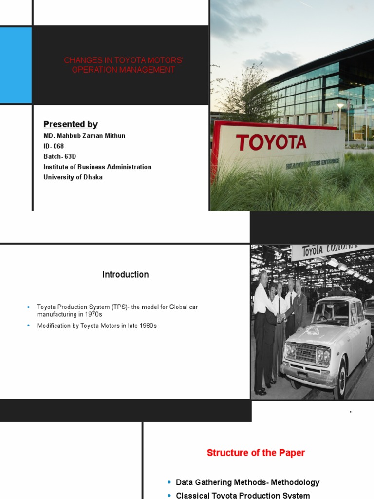 Toyota's Evolving Production System | PDF | Human Factors And ...