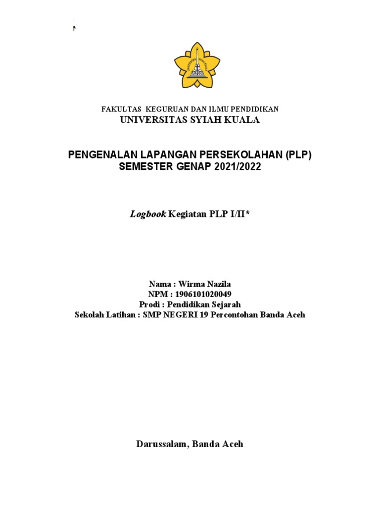 Lembar-Kegiatan Harian PLP Rev | PDF