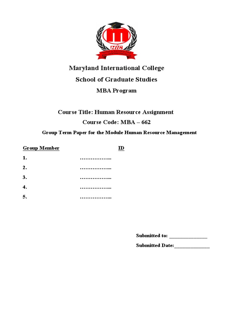 HRM Assignment - 1 | PDF | Human Resource Management | Performance Appraisal