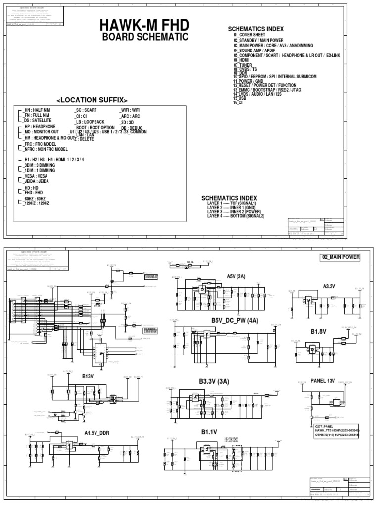 Board Schematic: Hawk-M FHD | PDF | Computer Science | Information And ...