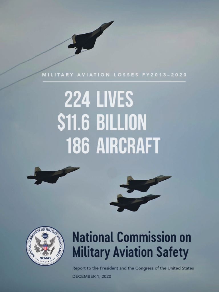 224 Lives $11.6 Billion 186 Aircraft: National Commission On Military Aviation Safety | PDF ...