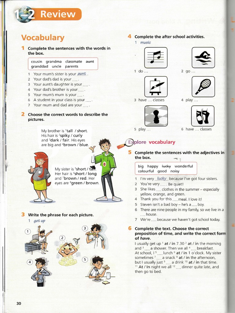 Unit 2 - Review | Descargar gratis PDF | Linguistics | Languages