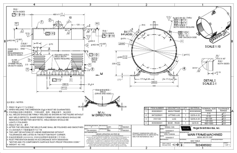 处 8-Places: Date Revision By ECO Drawing Revision Drawn By Date ...