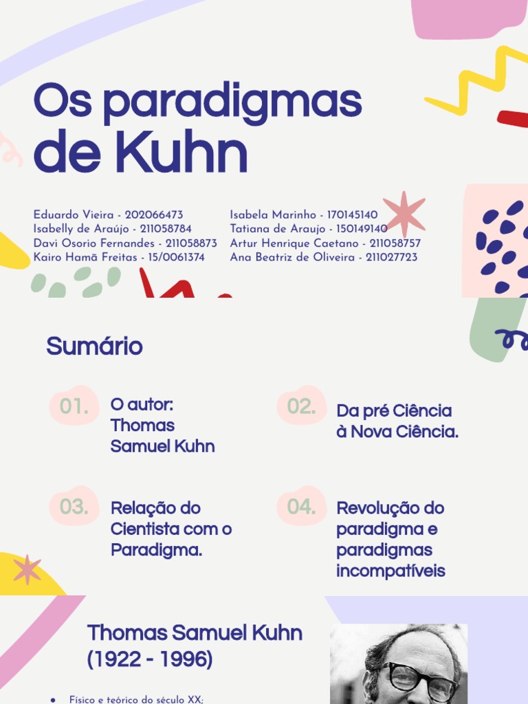 Os Paradigmas De Kuhn Pdf Science Paradigma