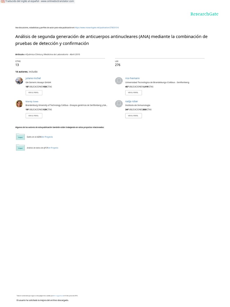 Cytobeads IFI Segundo Nivel | PDF | Inmunofluorescencia | Biología