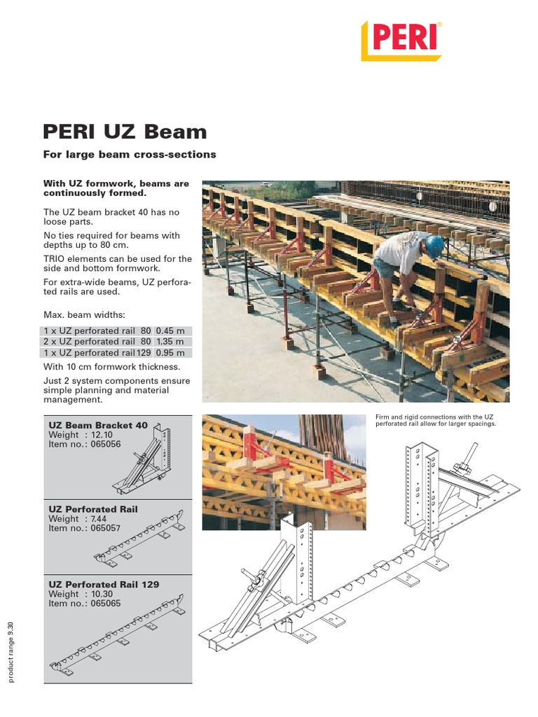 Peri Uz Beam: For Large Beam Cross-Sections | PDF | Beam (Structure ...