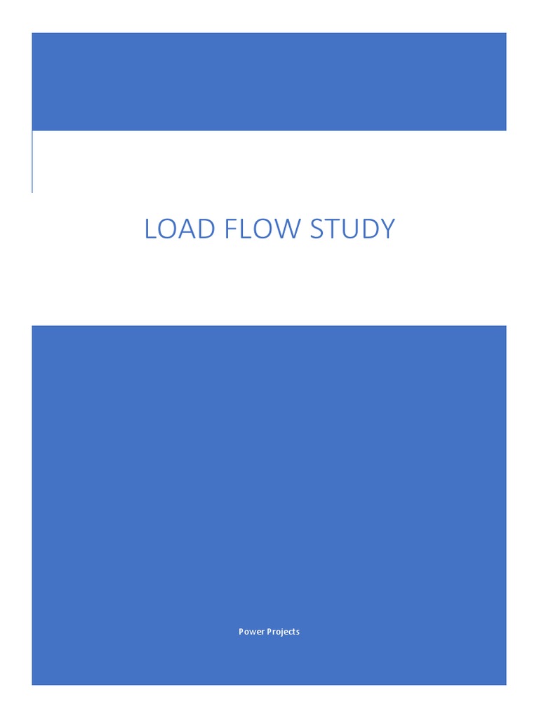 Load Flow Study | PDF | Electric Power Transmission | Transformer