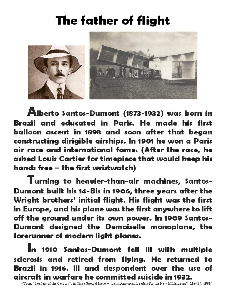 Text The Father of Flight | PDF