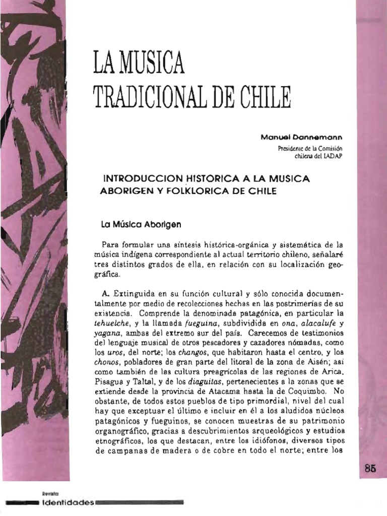 La Música Tradicional de Chile | PDF | Ritmo | Chile