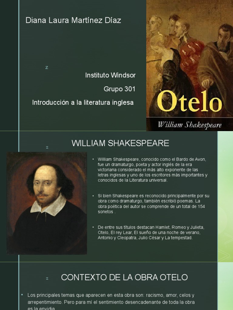 Presentación | PDF | OTELO | William Shakespeare