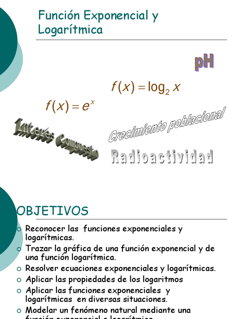 Funciones Exponenciales y Logarítmicas | PDF | Logaritmo | Funciones y mapeos