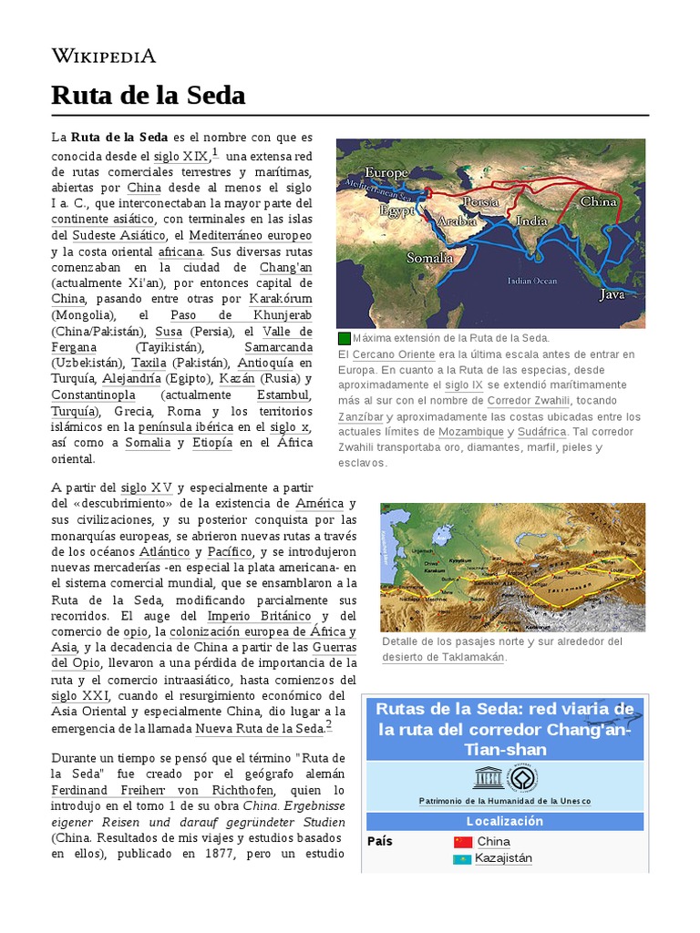 Ruta de La Seda | PDF | Ruta de la Seda