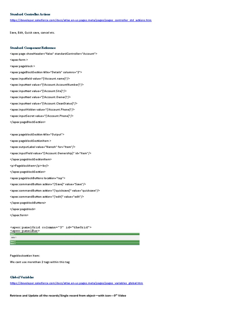 Standard Controller Actions: Retrieve and Update All The Records/single Record From Object-With ...