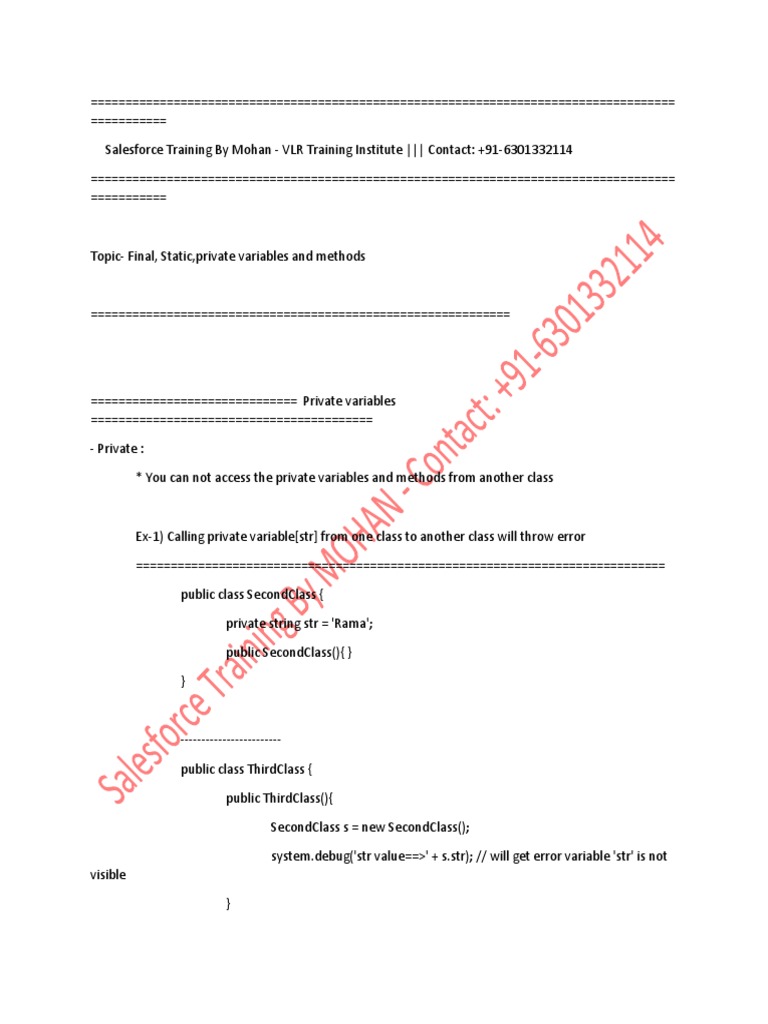 Private - Final - Static - Methods | PDF | Class (Computer Programming ...